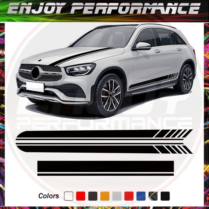 Edition 1 AMG Car Hood Decal Side Stripes Sticker For Mercedes Benz GLC ...