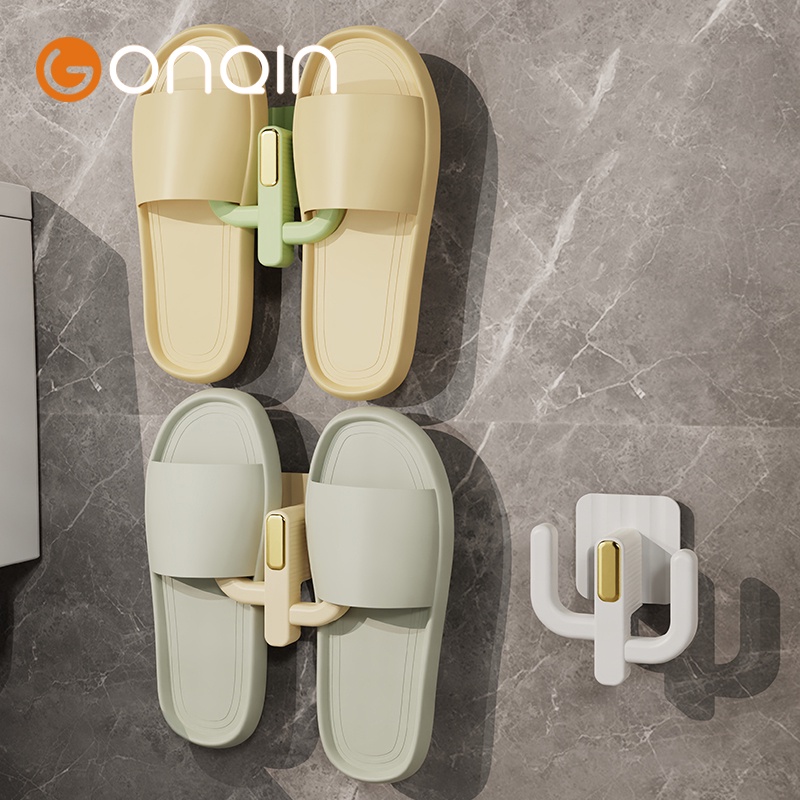 GONQIN Slippers Storage Rack Cactus Style Wall-mounted Hanging Shoes ...