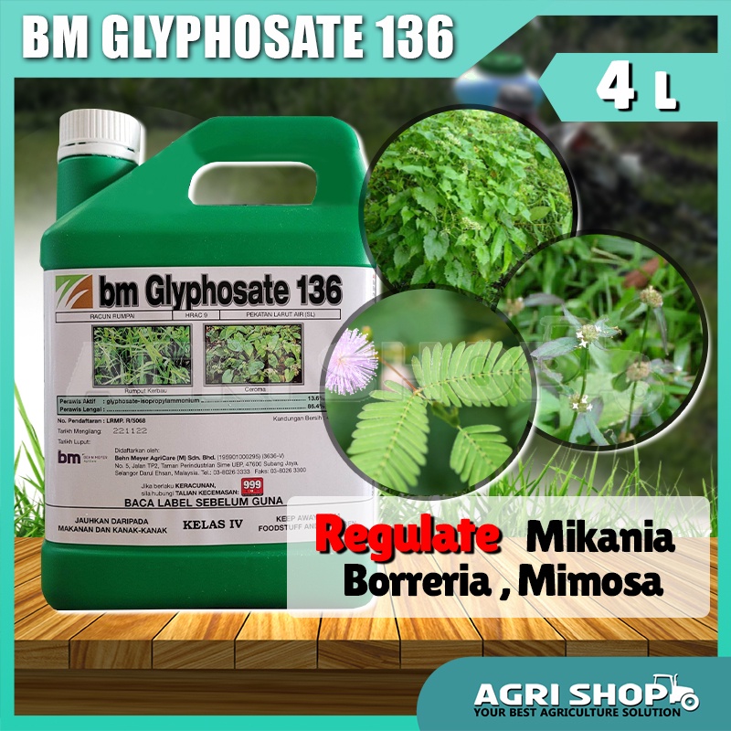 Agrishop BM Glyphosate 136 4 Liter glyphosate-isopropylammonium Behn ...