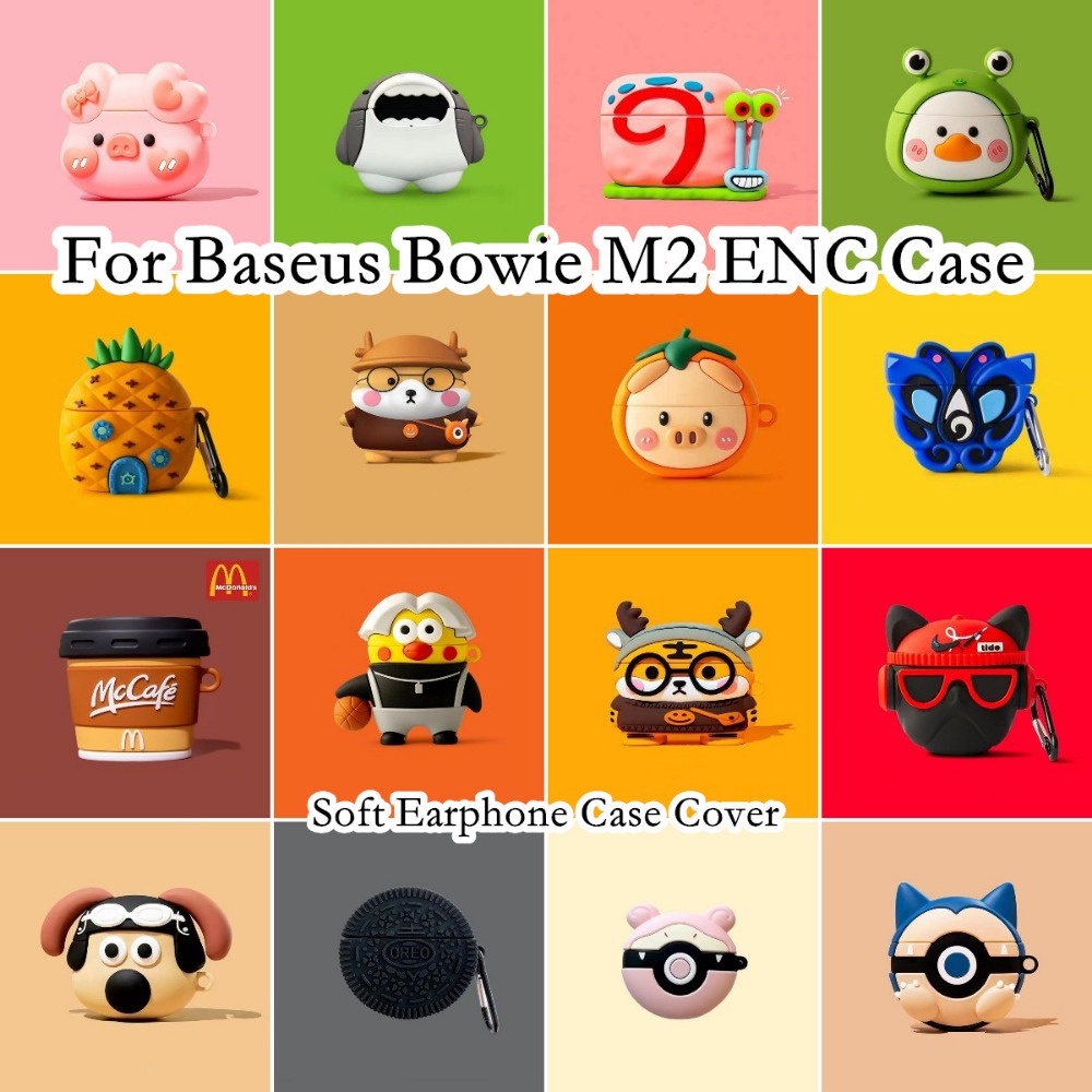 READY STOCK! For Baseus Bowie M2 ENC Case Anti-fall cartoon series for ...