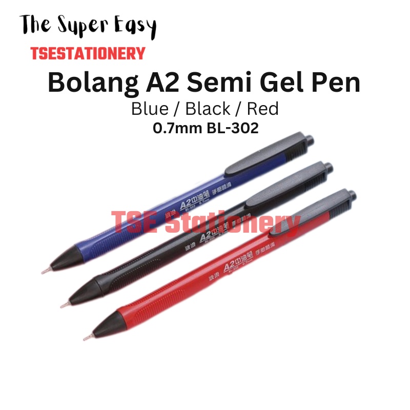 Bolang A2 Semi Gel Pen 0.7mm BL-302 BL302 | Shopee Malaysia