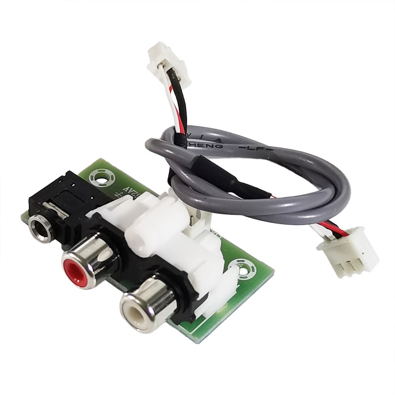 3.5mm audio socket double AV lotus socket input to XH2.54-3P output ...