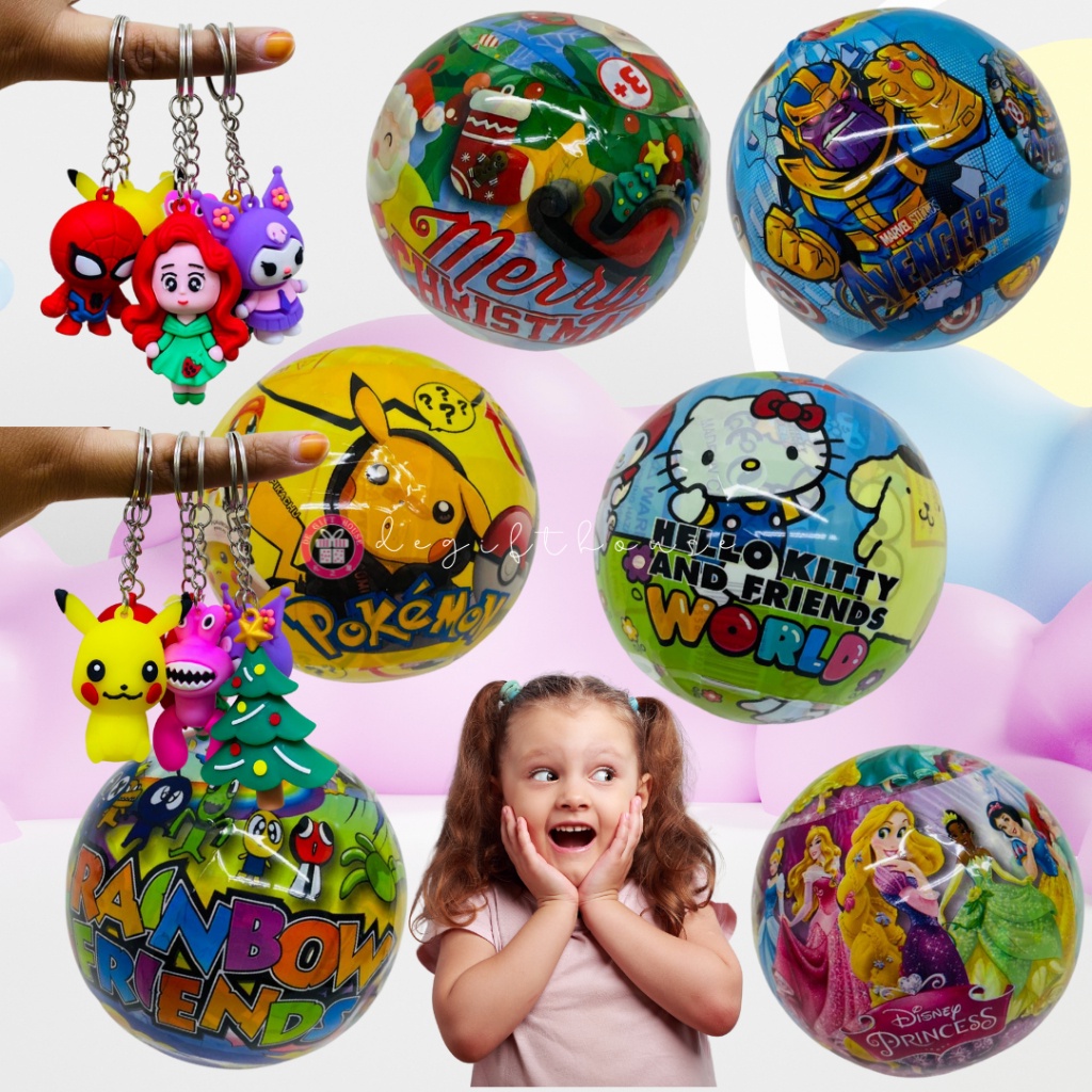 Keychain Blind Ball Surprise Egg Blind Egg Ball Cinnamoroll Toys Rainbow Friends Christmas T