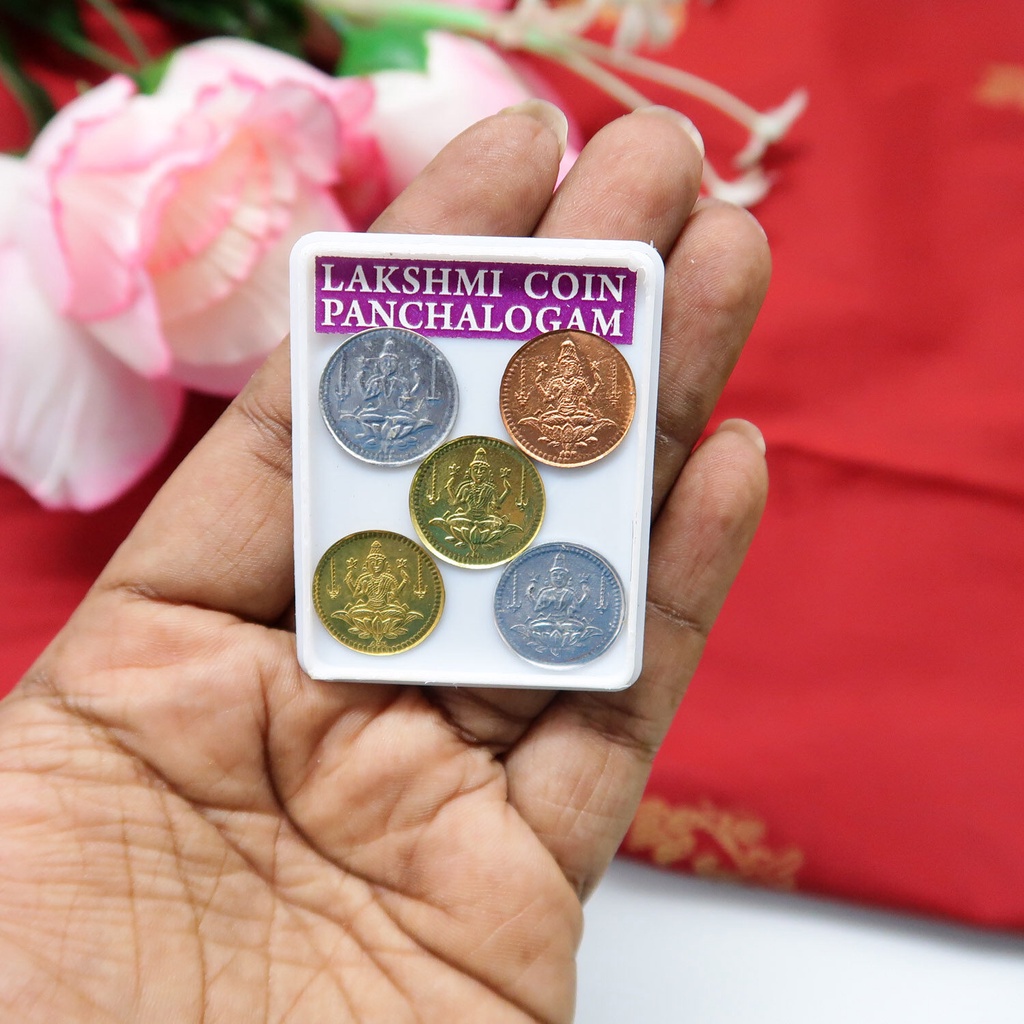 Panchalogam Letchumy | Laxmi Coin Set | Imitation Sets for Temple ...