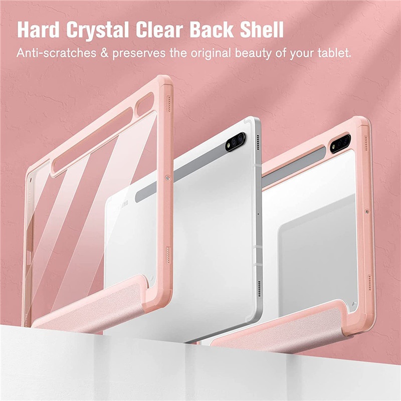 Samsung Galaxy Tab A9 S9 S8 S7 Plus S7 FE A8 S6 A7 Lite Premium Transparent Acrylic Anti-Bending ...