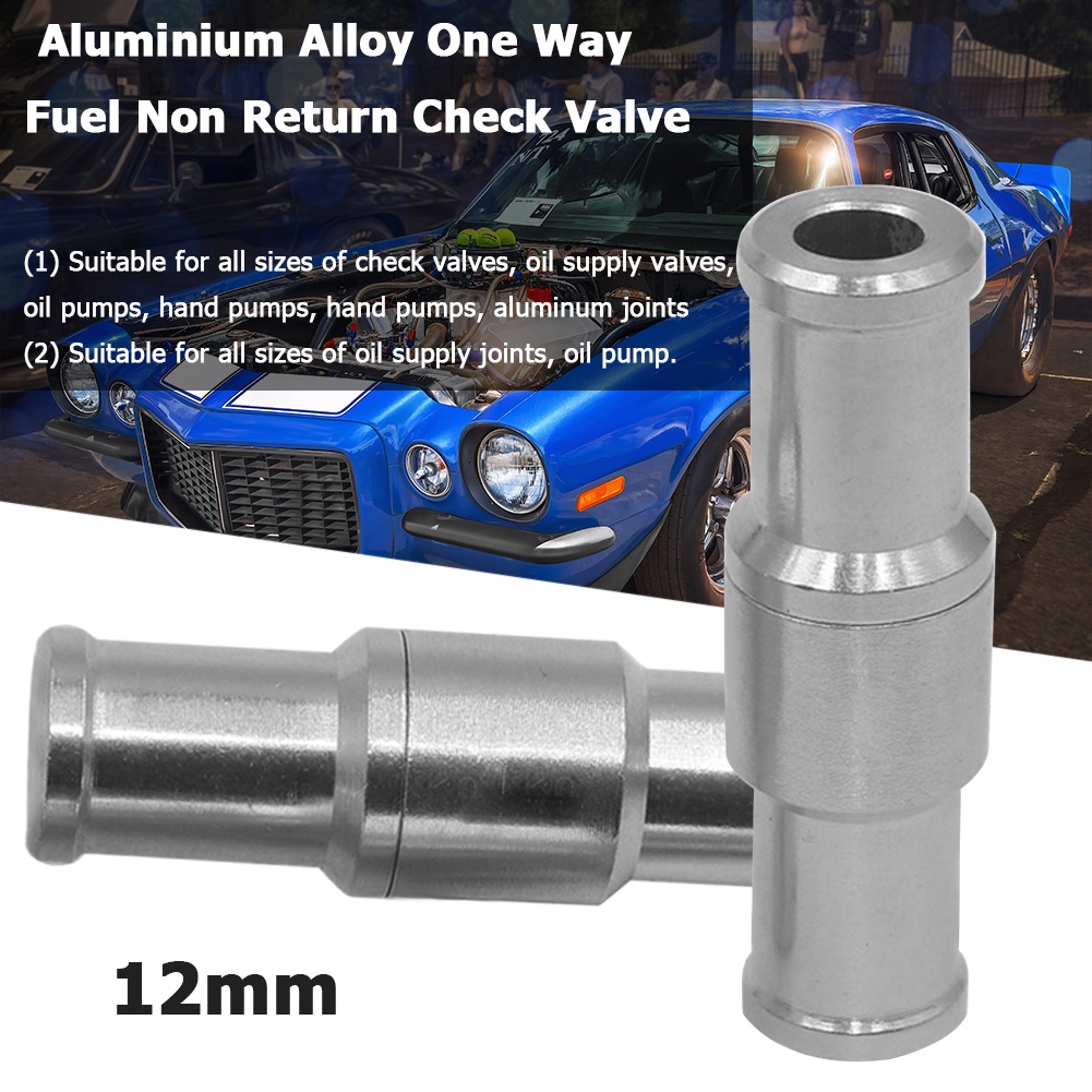 Aluminium Check Valve 6mm/8mm/10mm/12mm Brake Servo Booster No Return ...