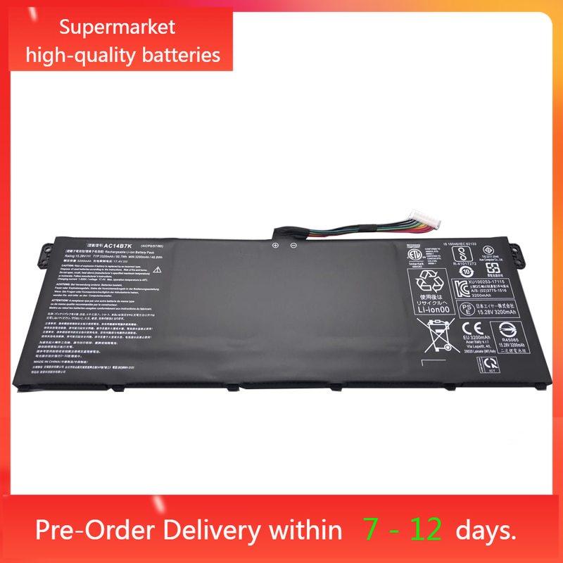 AC14B7K Laptop Battery For Acer Spin 5 SP515-51GN Swift SF314-52 Nitro ...