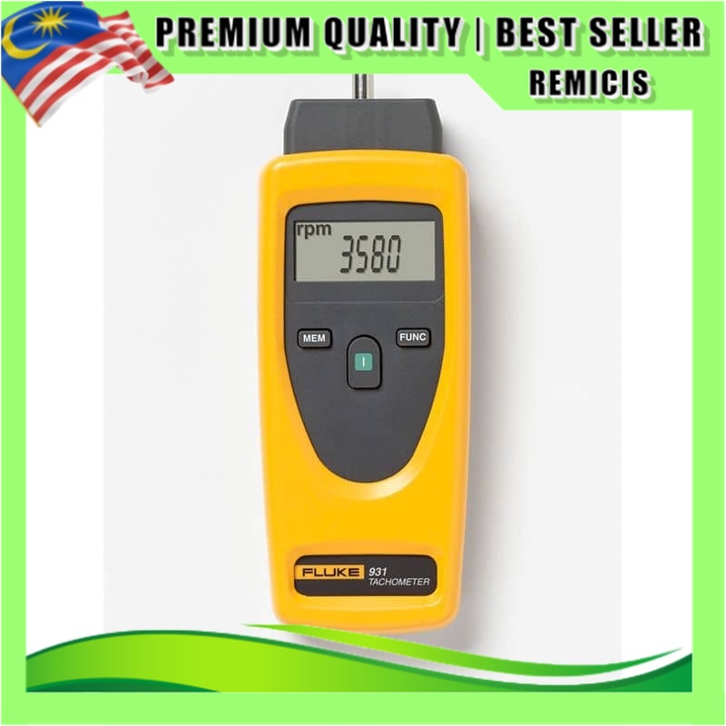 Fluke 930 Non-Contact Tachometer 1 to 99999 revolutions/min l FLUKE 931 Tachometer Non-Contact ...