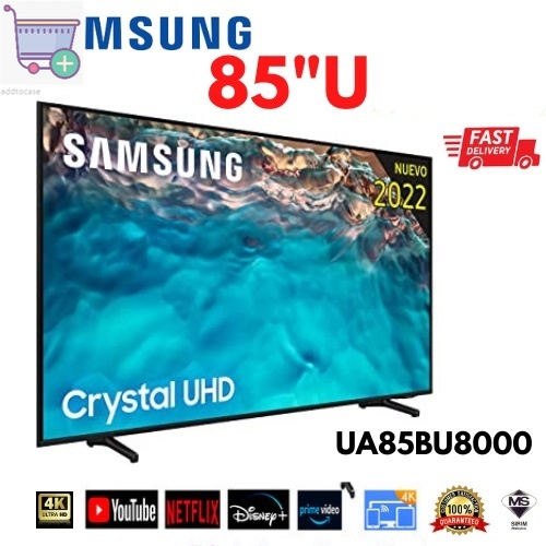 ATCSAMSUNG BU8000 85 INCH /50 "4K UHD Smart TV UA85BU8000KXXM/2023 NEW UA85CU8000 . | Shopee ...