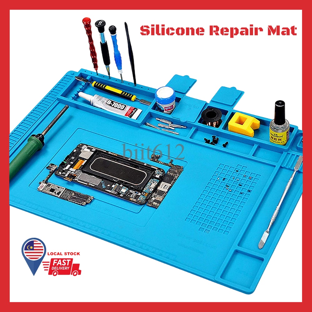 LOCAL STOCK Heat Insulation Silicone Phone Repair Mat 45x30CM with ...