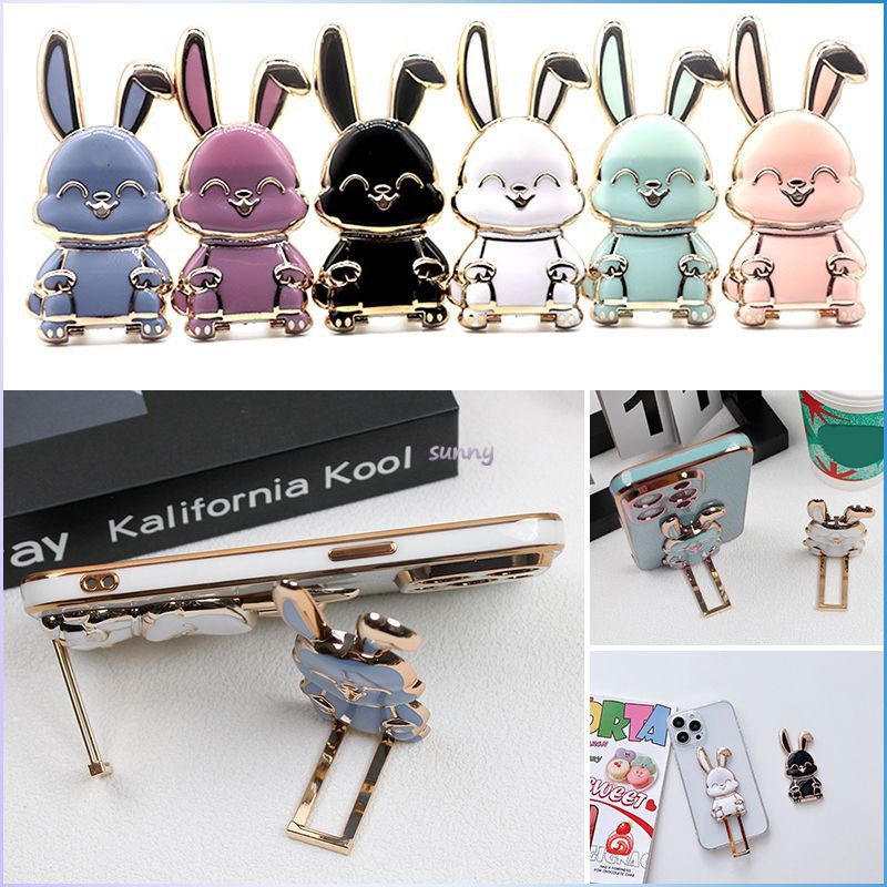 Universal Finger Ring Cartoon Rabbit 3d Folding Mobile Phone Holder ...