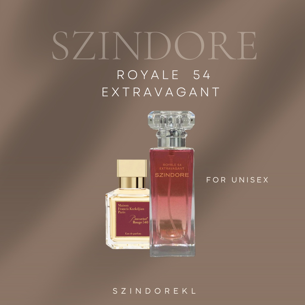 Szindore Royal 54 Extravagant extrait de parfum for unisex | Shopee ...
