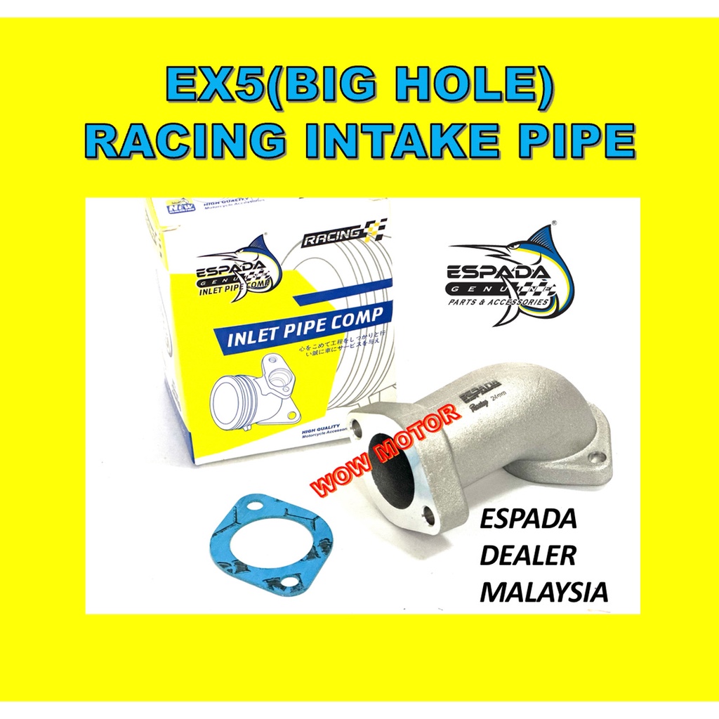 EX5 INTER PIPE RACING 24MM ESPADAEX5 RACING INTAKE PIPE 24MM ESPADA EX5 ...