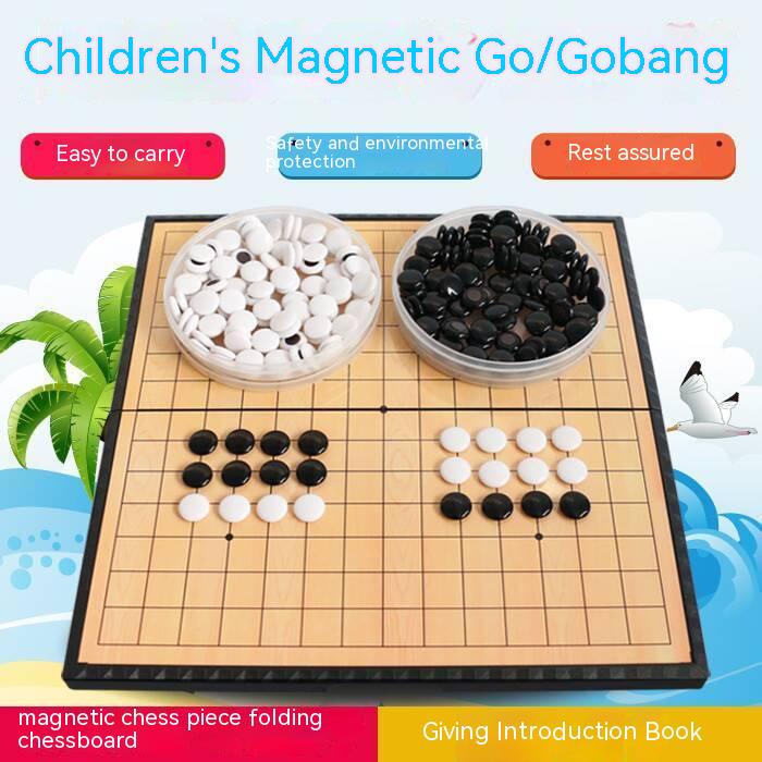 Magnetic Chess Backgammon Checkers Set Portable Foldable Board Game ...