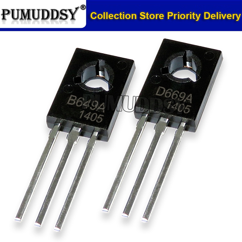 50PCS 2SB649 2SD669 2SB772 2SD882 TO-126 B649 D669 B772 D882 TO126 New ...