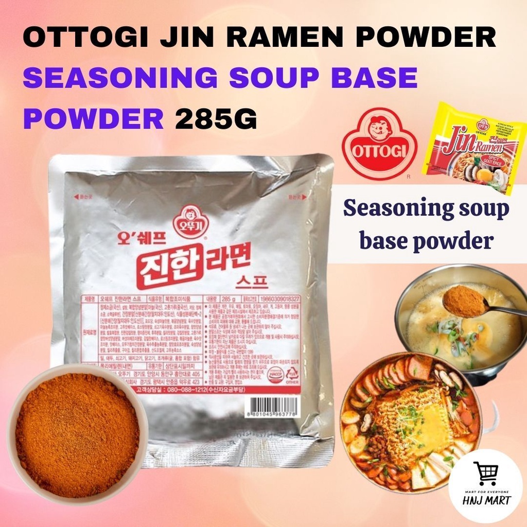 OTTOGI JIN RAMEN POWDER | SEASONING SOUP BASE POWDER 285G Ottogi Jin Ramen Soup Base Powder ...