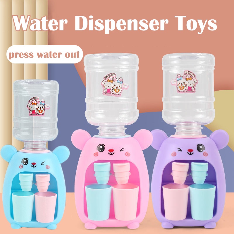Mini Water Dispenser Kids Pretend Play Toys Cute Simulation Drinking ...