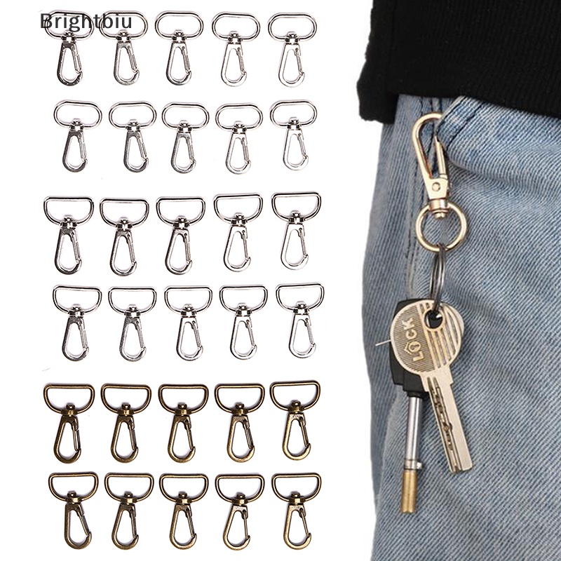 [Brightbiu] 10pcs Bags Strap Metal Lobster Buckles for Handbag Keychain ...