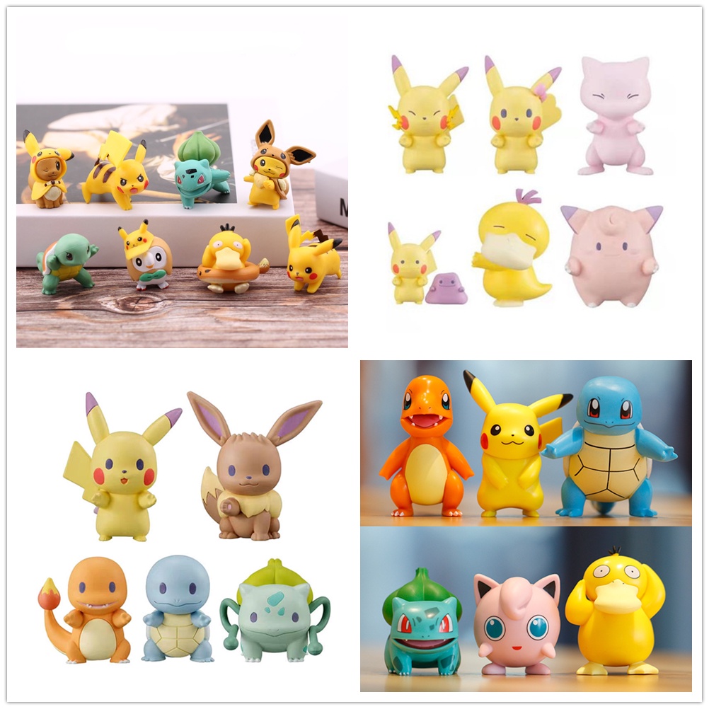 Pokemon Charmander Cleffa Pikachu Bulbasaur Squirtle Psyduck Pocket ...