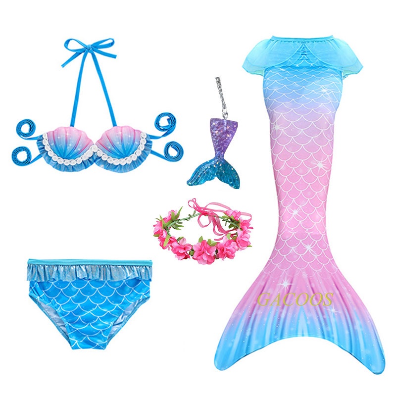 Mermaid Swimwear for Girls Kids Swimming Mermaid Tail Mermaid Costume ...