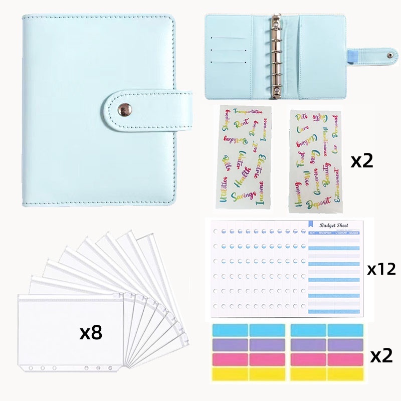 A7 Budget Binder Small Planner Wallet And Zip Envelope Mini Budget ...