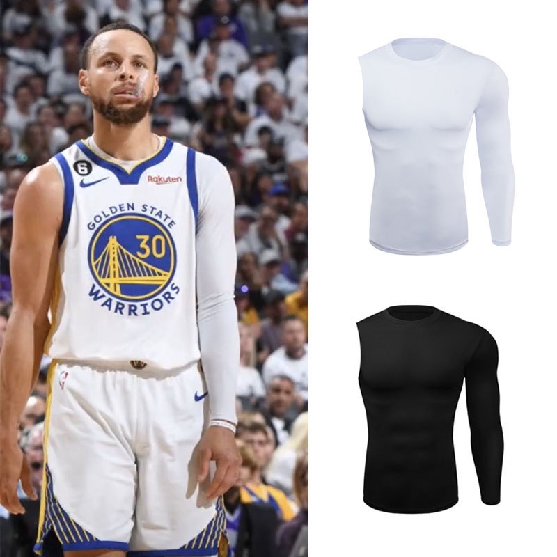 Men's One-Arm Tights NBA Curry Basketball Jersey Sports Fitness Running ...