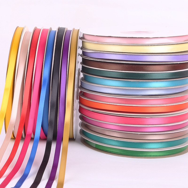 91 Meters Long and 0.6 cm Width Satin Ribbon | Shopee Malaysia