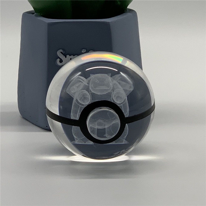 Crystal Ball Pokemon Night Light Pikachu Eevee Charizard 3D Laser ...