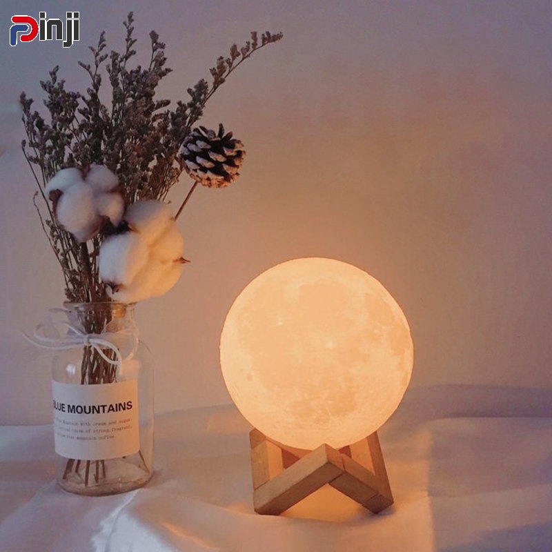 Raya Ready Stock lampu tidur LED Moon Light Lamp Lunar Light Lamp ...