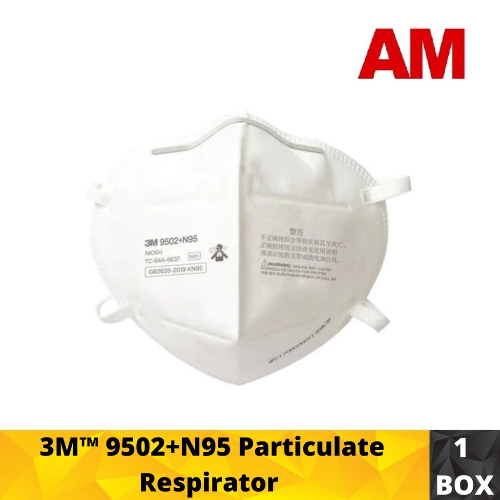 3M Particulate Respirator 9502+, N95 (50 pcs/box) | Shopee Malaysia