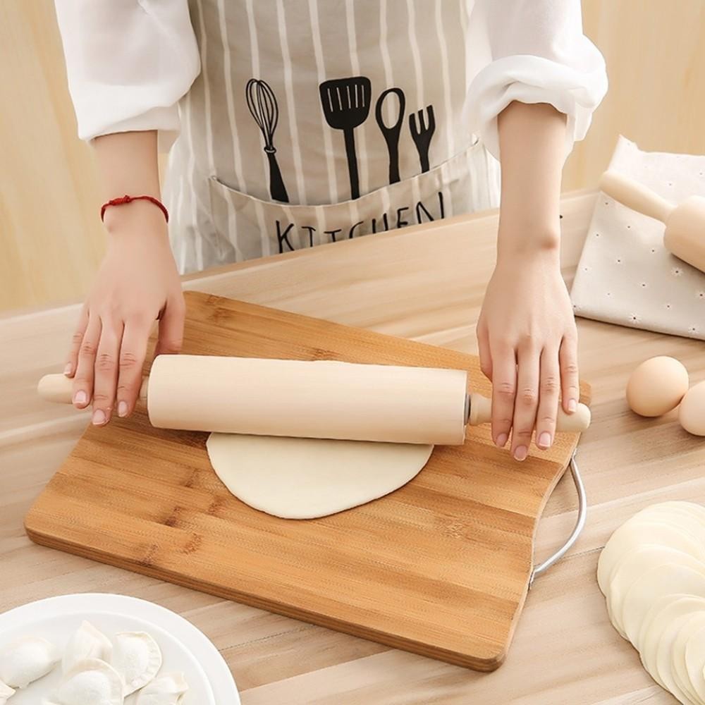 Wooden Rolling Pin Dough Rolling Baking Roll Curry Puff Pastry Penguli ...