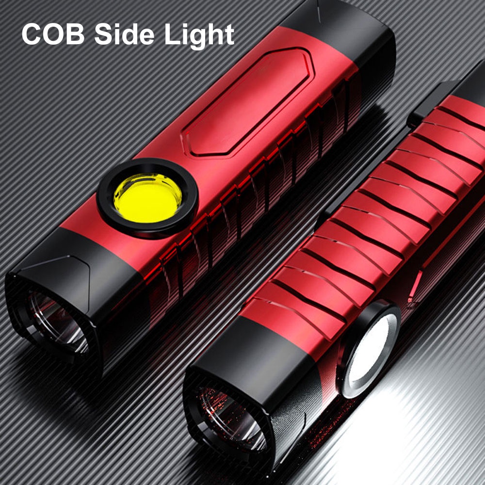 Flashlight USB Rechargeable Super Bright LED Tactical Flashlight with ...