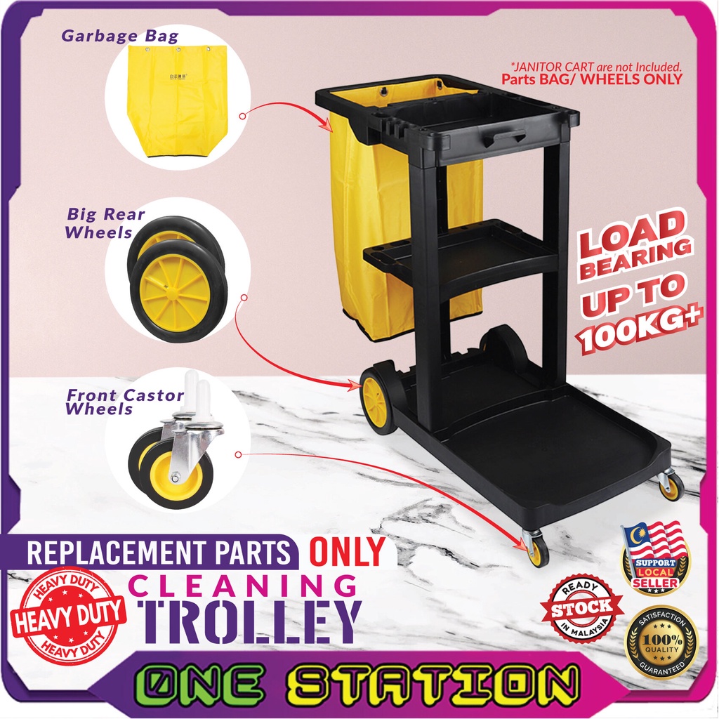 Replacement Part ONLY Bag Suitable for All Cleaning Trolley Wheels ...