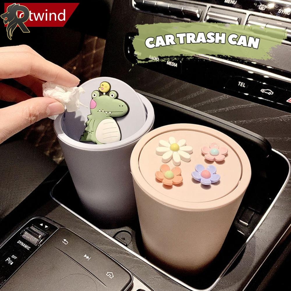 RL Mini Car Trash Can Car Storage Box Storage Bag Desktop Cute and ...