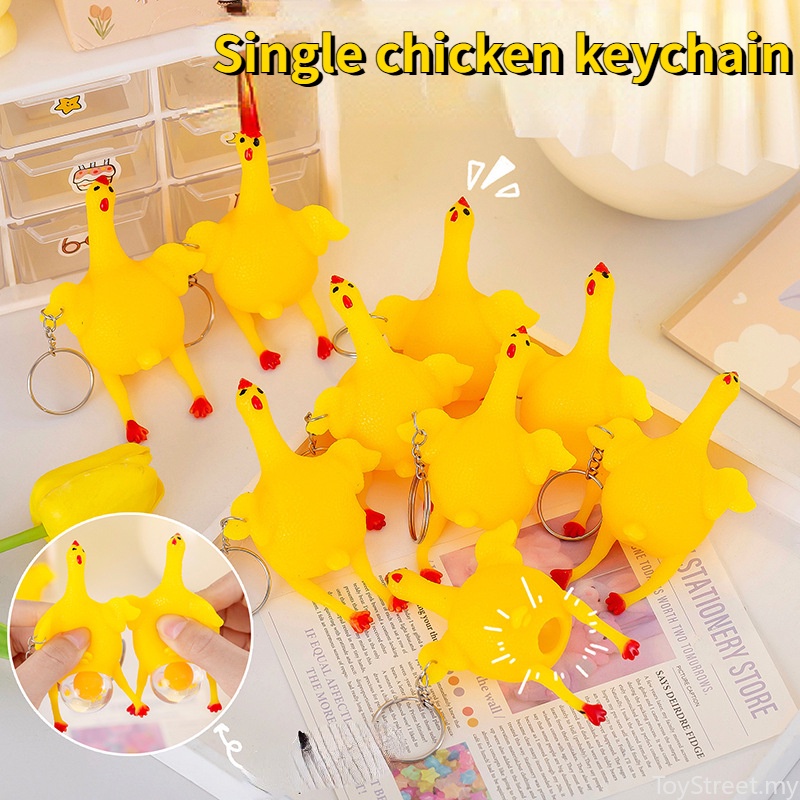 Malaysia Spot 】Funny chicken laying hens | Hen anti-pressure squeeze ...