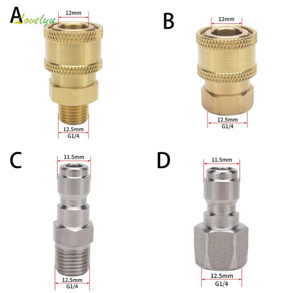 1Pcs Pressure Washer Coupling Quick Release Adapter Connector 1/4 Male Fitting | Shopee Malaysia