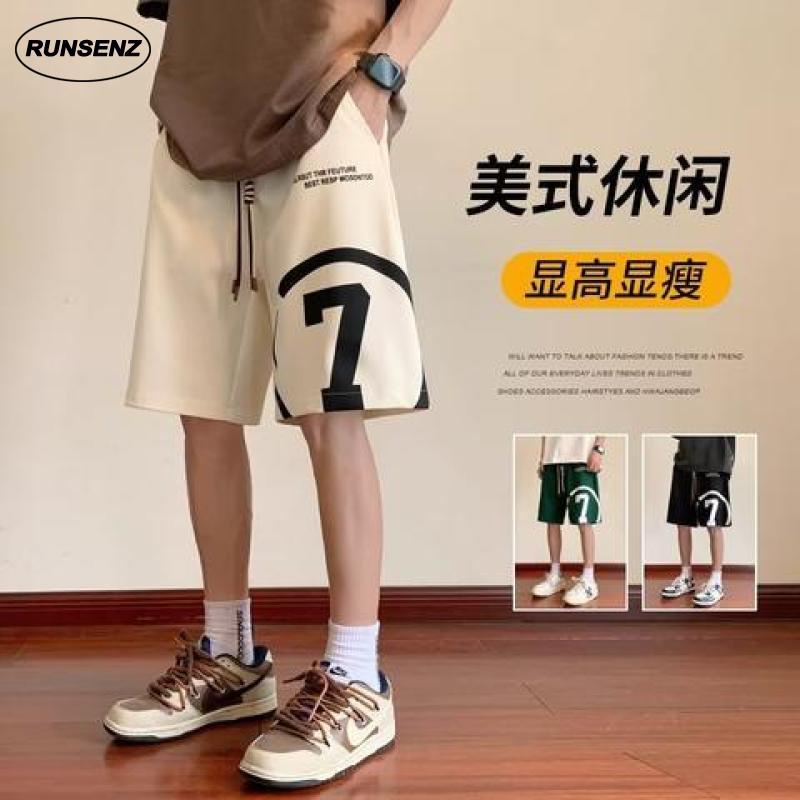 M-8XL American Big Size Shorts Men Causal Loose Sweatpants Wide Leg ...