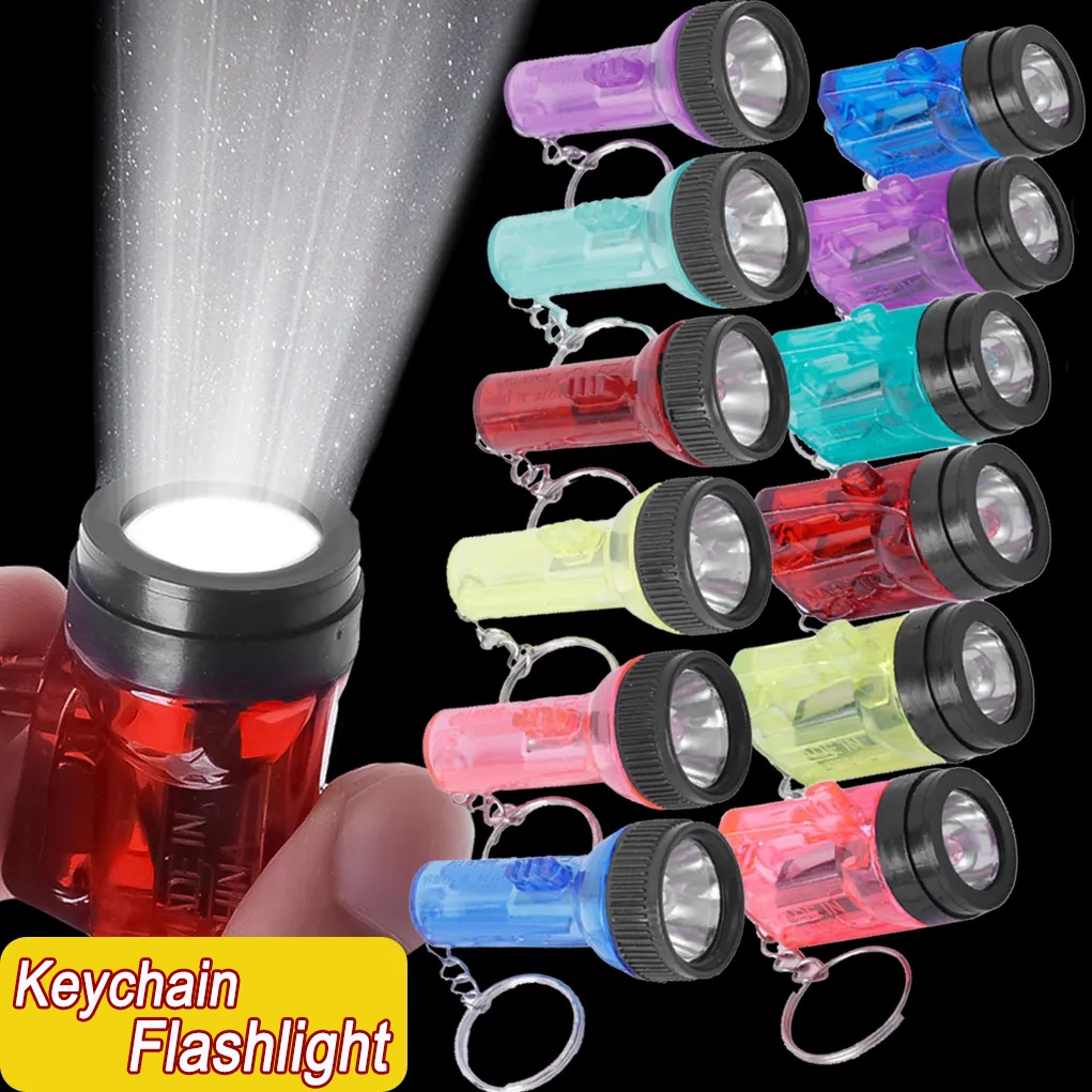 Mini LED Keychain Flashlight Portable Long-Range Pocket Torch Light ...