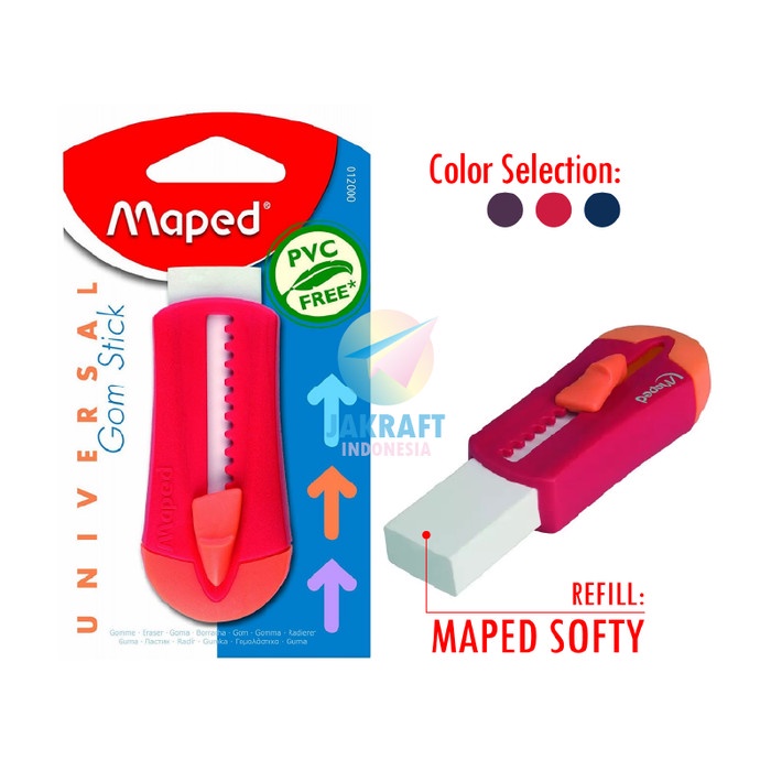 Eraser All Colored Pencils & Writing MAPED GOM Stick (Can Refill ...