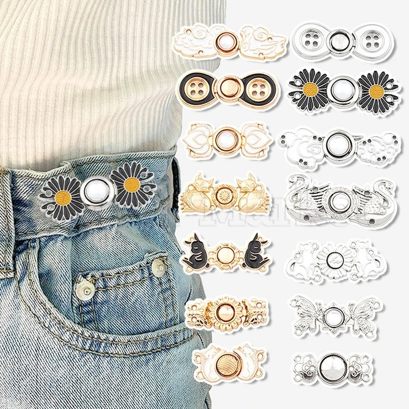 [ Featured ] Jeans Waist Closing Artifact Invisible Snap Button Nail ...