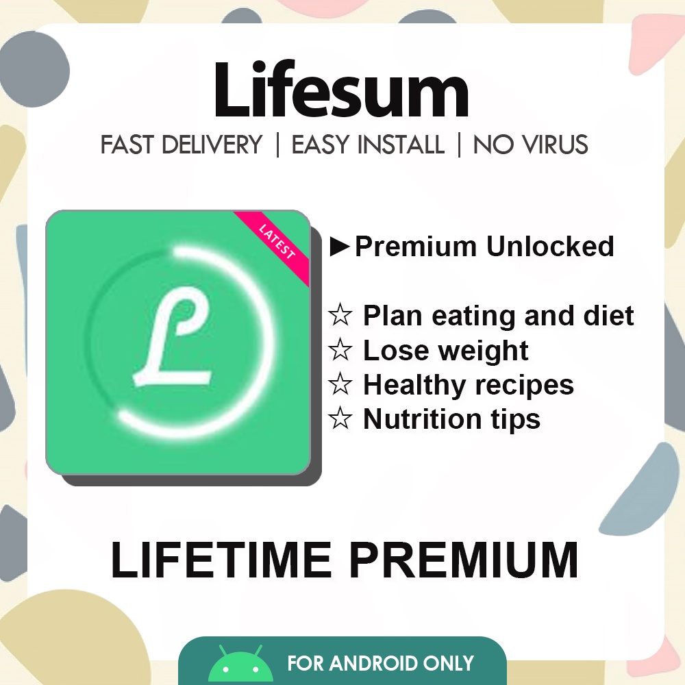 Lifesum ⚡ Lifetime Premium ⚡ Android APP | Health & Fitness | Shopee Malaysia