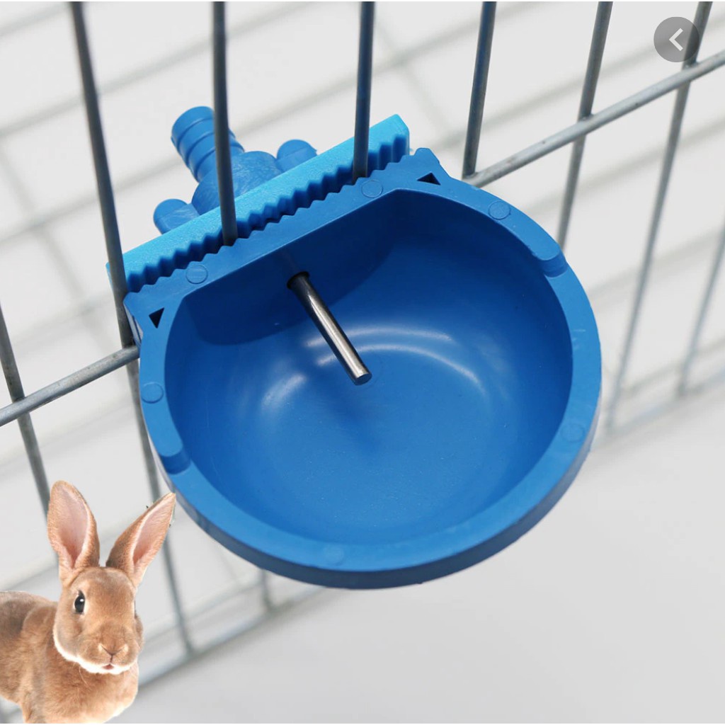 Automatic Rabbit Nipple Drinker Feeder Feeding Water Feed Bowl For Cage ...