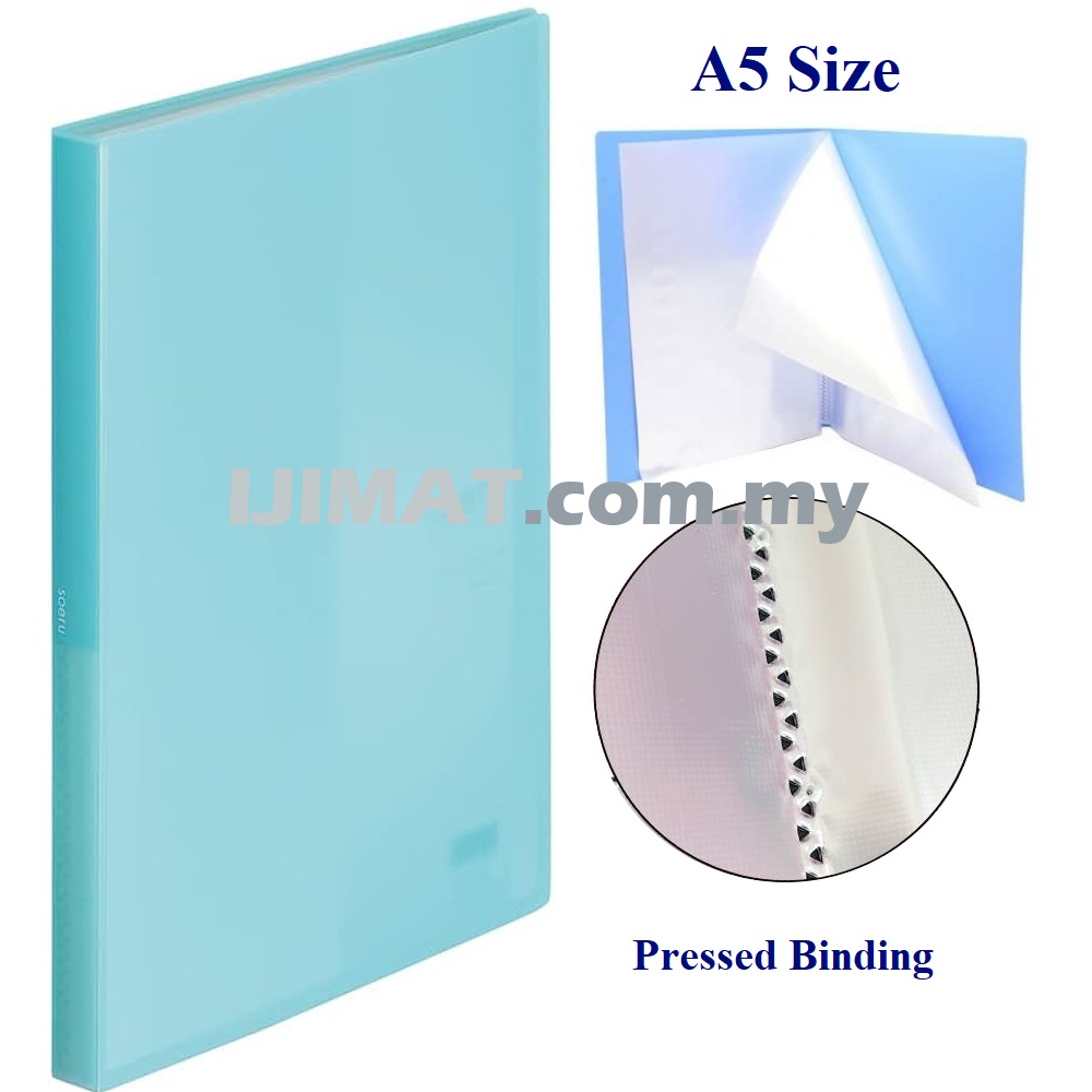 ZESTAR CB520 A5 Size Clear Book 20 Pockets (Non-Refillable) / A5 ...