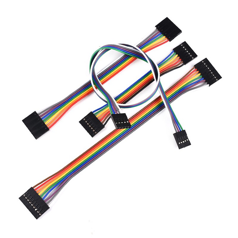 5PCS 2.54MM Dupont Line Female To Female 1P 2 3 4 5 6 7 8 9 10 Pin ...