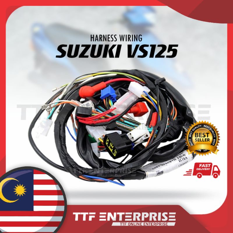 SUZUKI VS125 / VS150 HARNESS WIRING SET ( 36610-20E61 ) HARDNESS WIRING ...