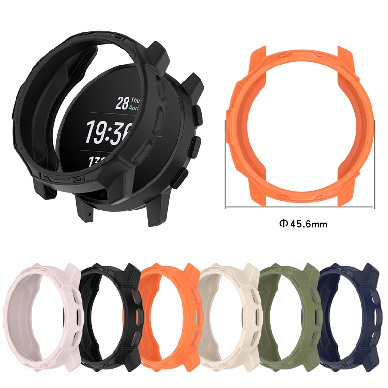 Soft Edge Shell Glass Screen Protector Film Frame Case For Suunto 9 ...