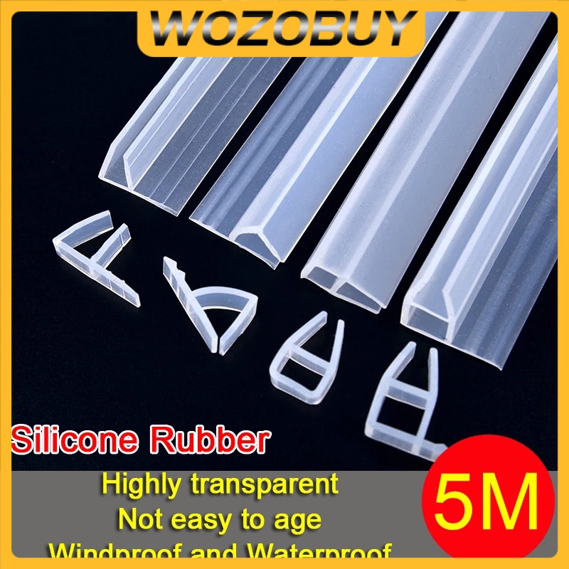 5M Silicone Rubber Window Sealing 6/8/10/12mm F U h Corner Shape Door ...