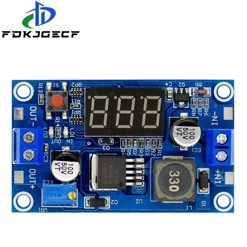DC-DC XL6009 Digital Boost Step Up Power Supply Module Adjustable 4.5-32V to 5-52V Step-up ...