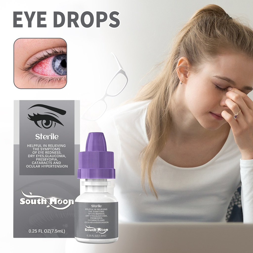 South Moon Redness Reliever Eye Drops Repairs eye fatigue dry eyes red ...