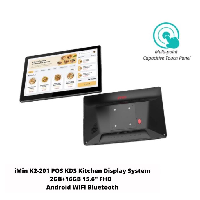 iMin K2-201 POS KDS Kitchen Display System 2GB+16GB 15.6" FHD Android 11 WIFI Bluetooth | Shopee ...